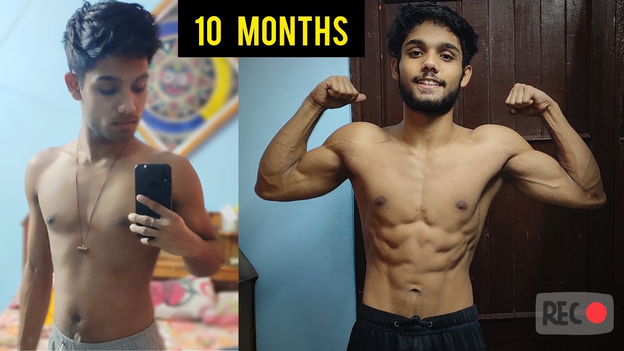 10 months Indian calisthenics body transformation | 2020 lockdown ...