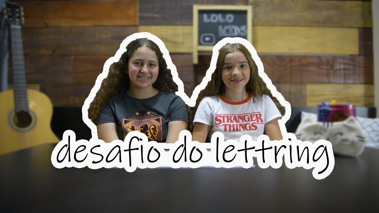 desafio do lettering com tres cores l LOLO KIDS - YouTube