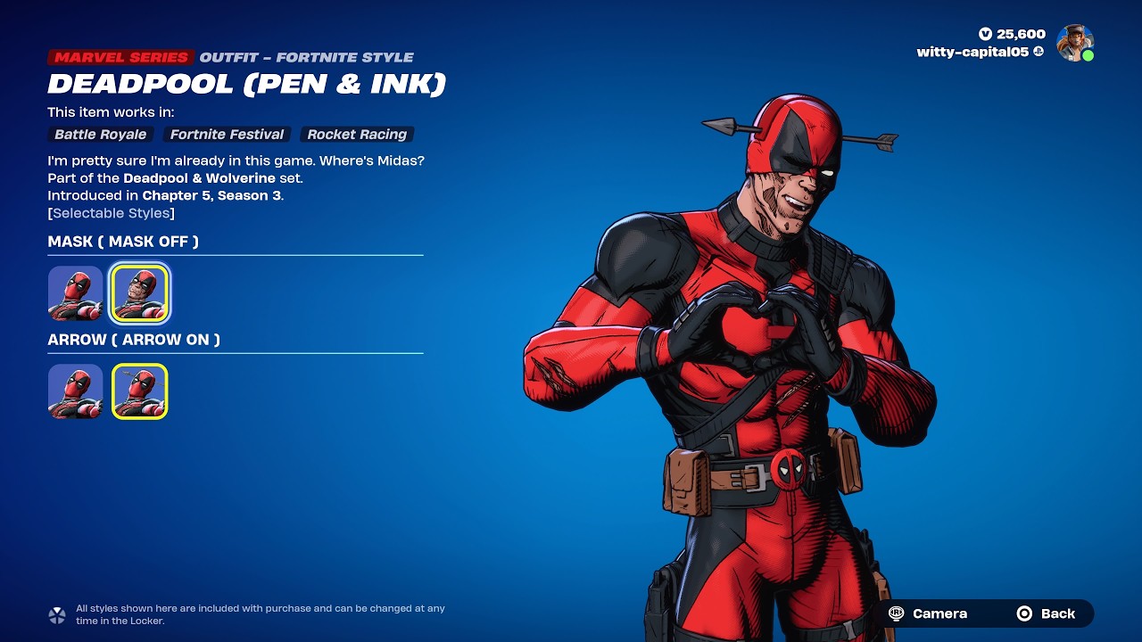 *NEW* DEADPOOL & WOLVERINE (PEN & INK) SKINS & GEAR!! | Fortnite Item ...