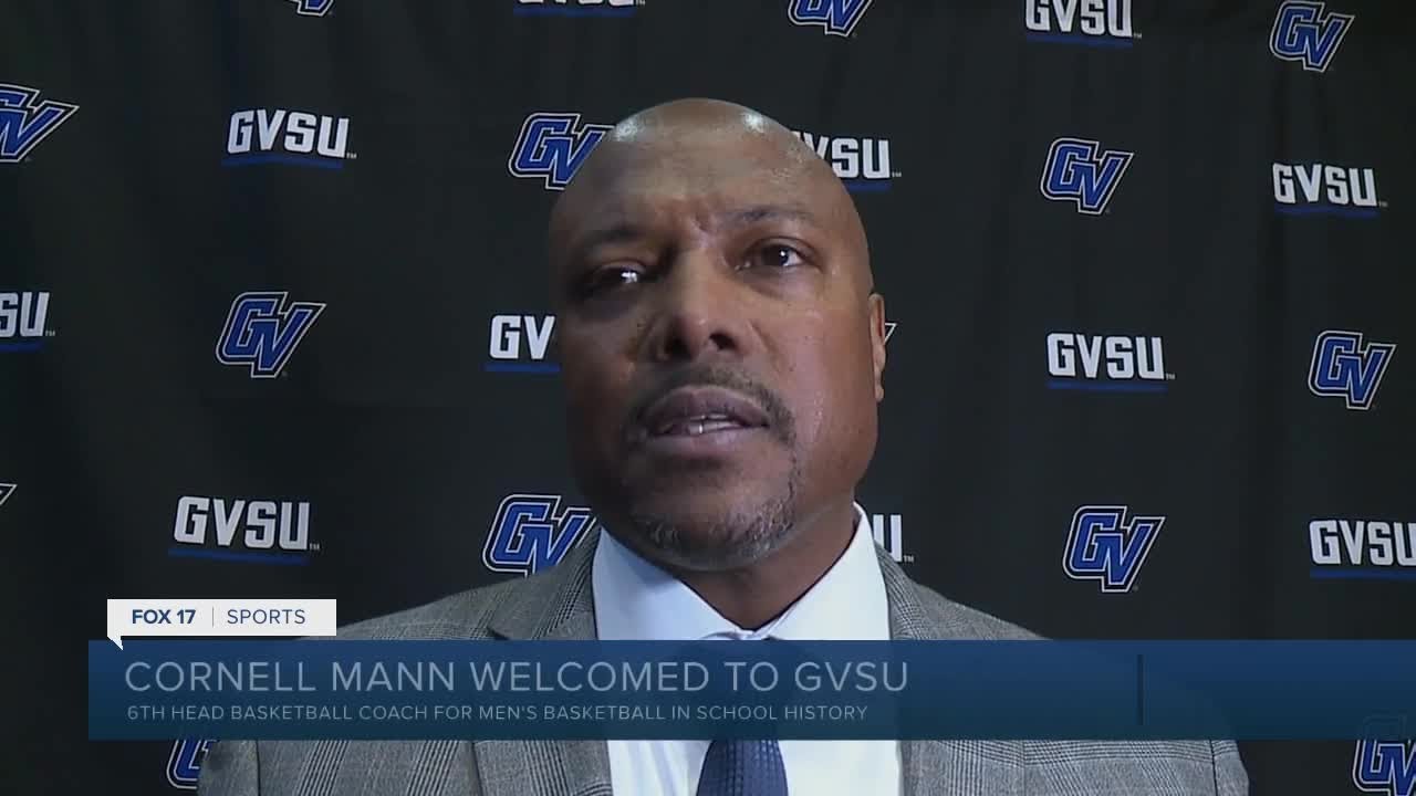 GVSU Introduces Cornell Mann as new men's basketball coach - YouTube