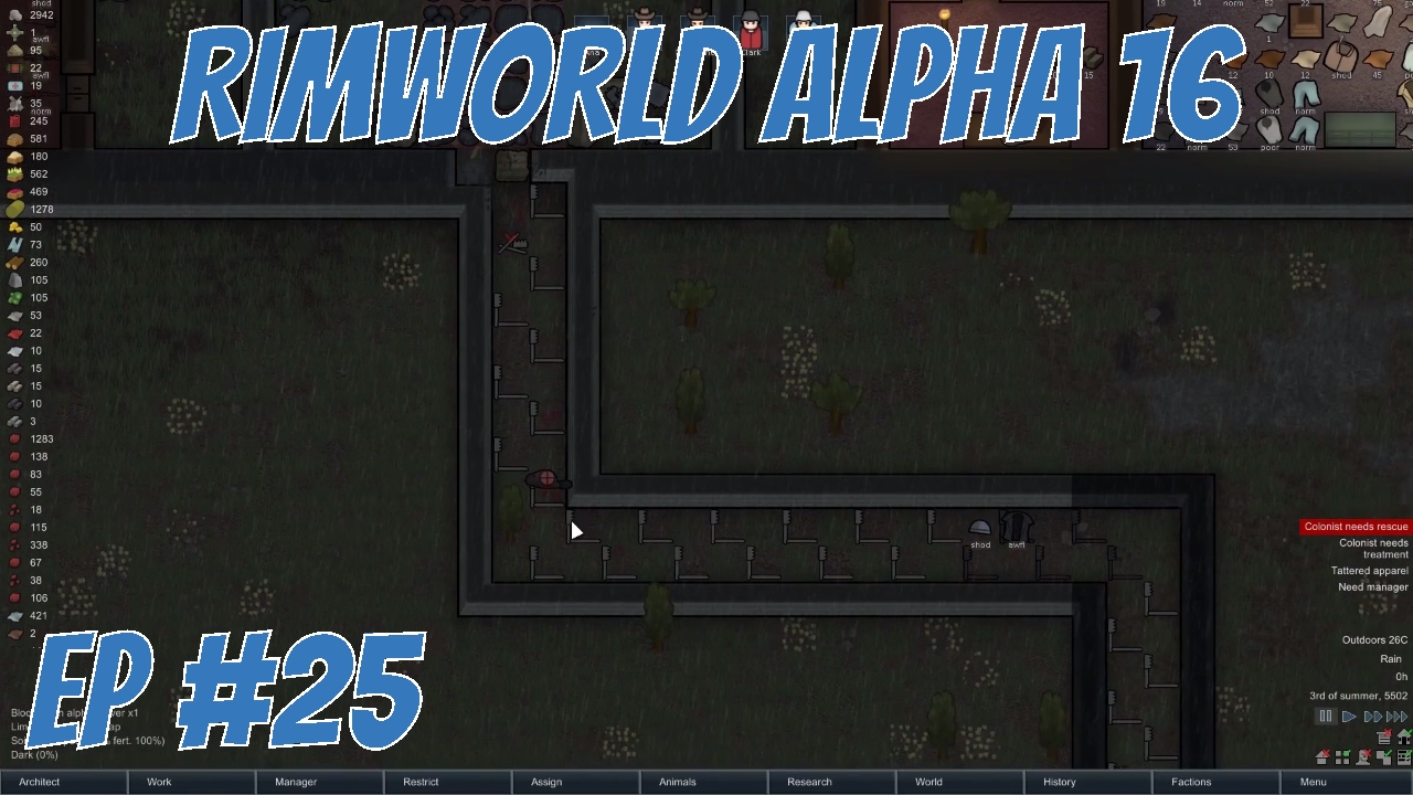Rimworld alpha 16 - EP 25 - Lone Beaver - Rimworld alpha 16 Let's Play - YouTube