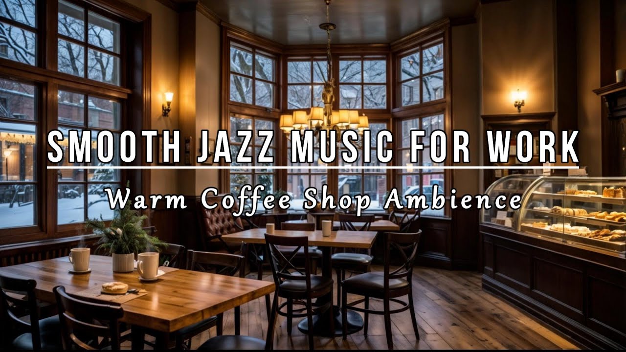 Boost Productivity Morning Mode 🔄 – Work with Smooth Jazz Music & Warm ...