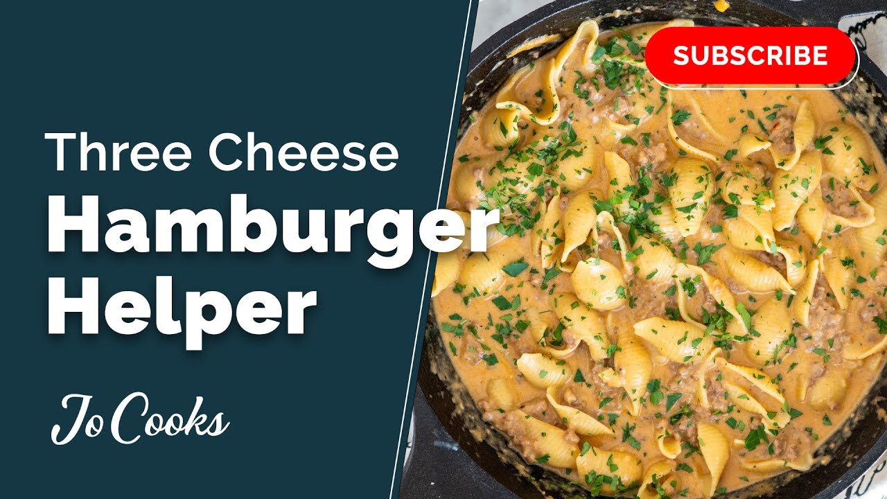 Delicious Three Cheese Hamburger Helper Recipe | JoCooks.com - YouTube