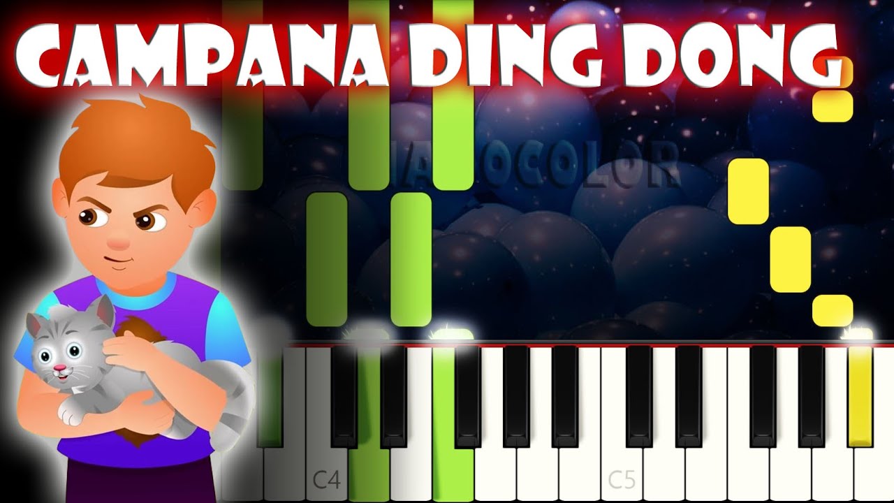 Campana Ding Dong | Piano Cover | Tutorial | Karaoke - YouTube