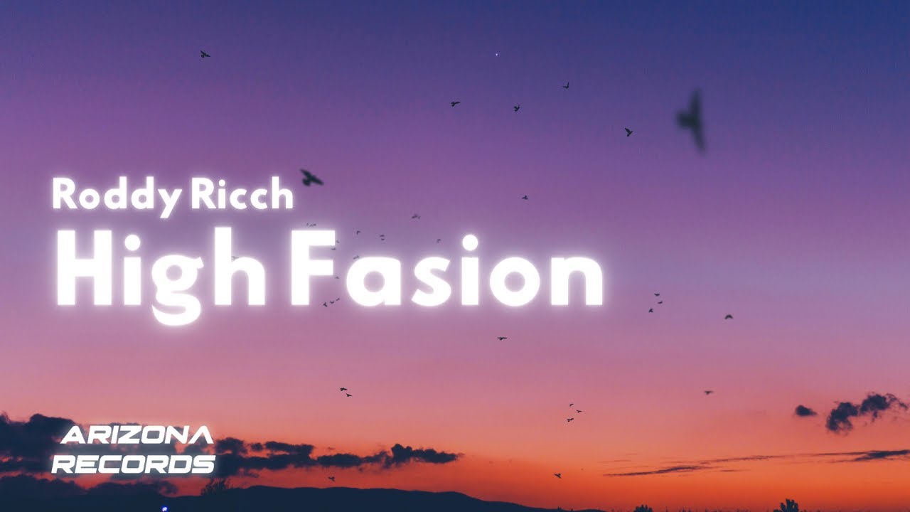 High Fashion - Roddy Ricch (Clean - Lyrics) - YouTube