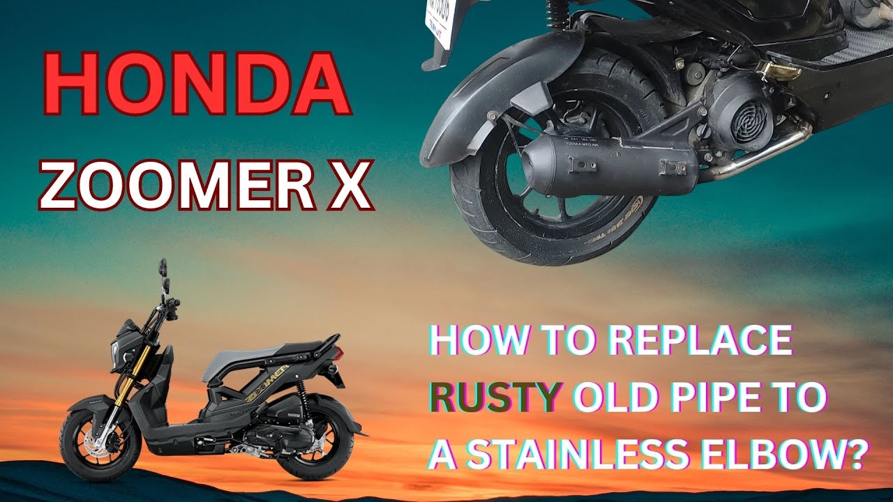 Paano magpapalit ng stainless elbow ng tambutso? / HONDA ZOOMER X CHAGE ...