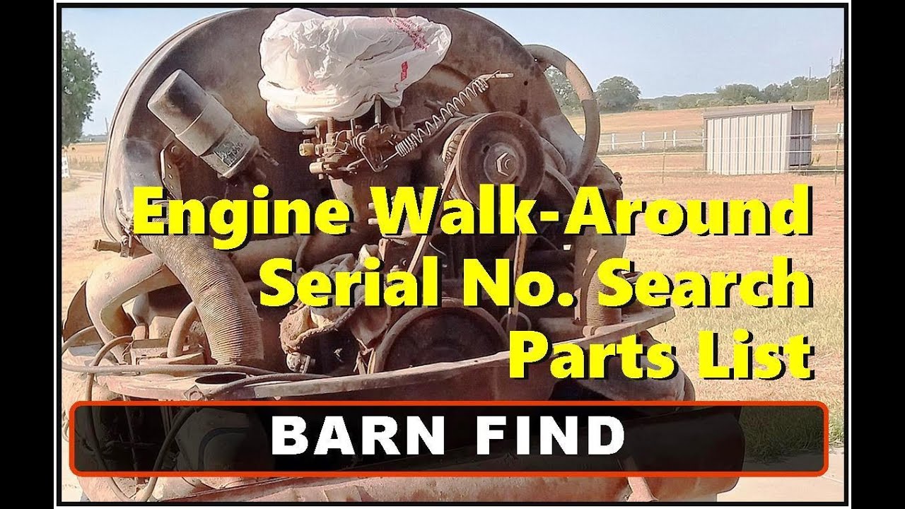 VW Engine Barn Find 101 - YouTube