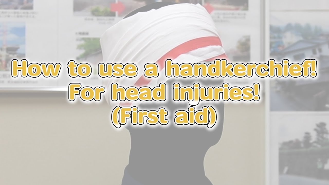 How to use a handkerchief! For head injuries! 🤕#100NENBOUSAISHA # ...