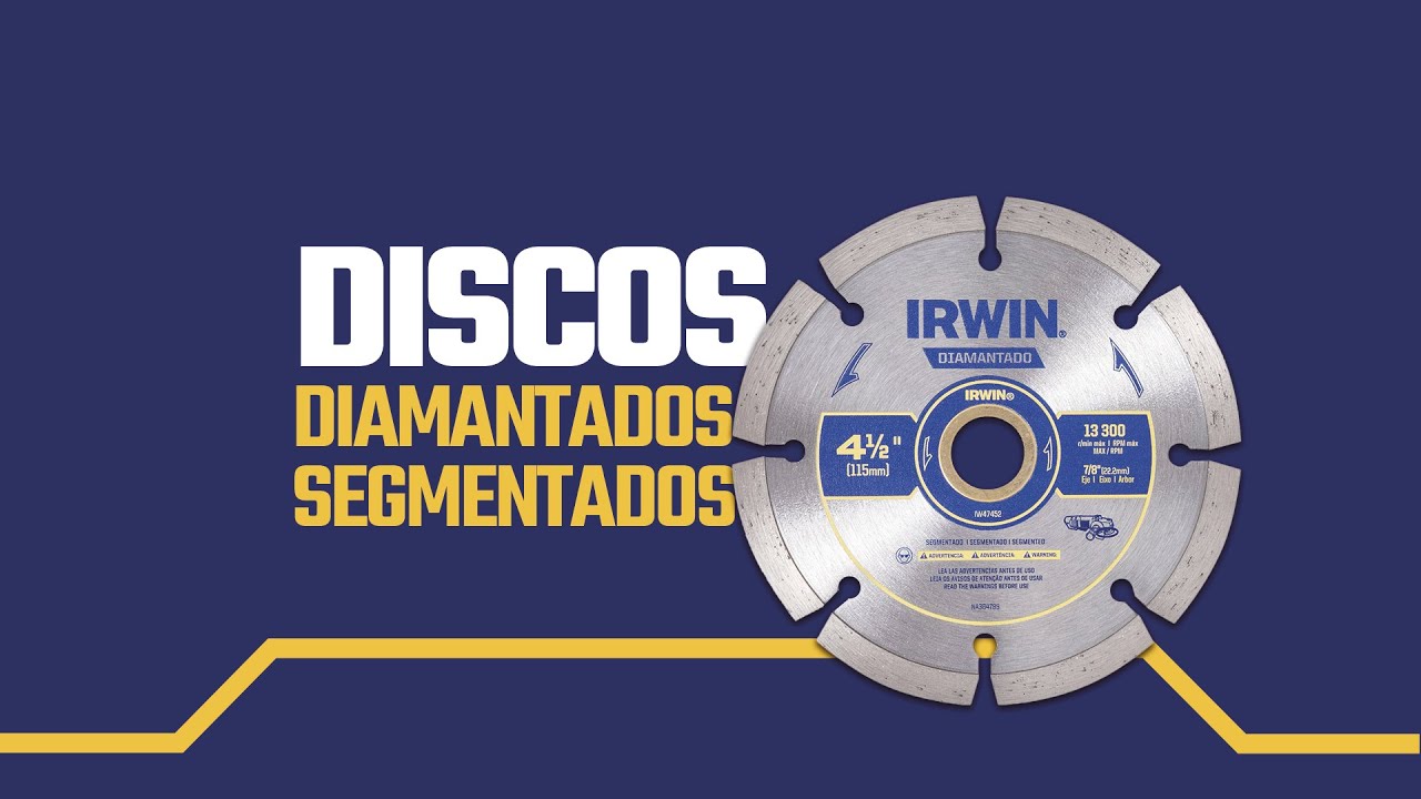DISCOS DIAMANTADOS TIPO SEGMENTADO - IRWIN - YouTube