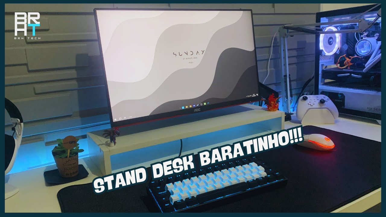 Tunando meu Setup com um Stand Desk!!! - YouTube