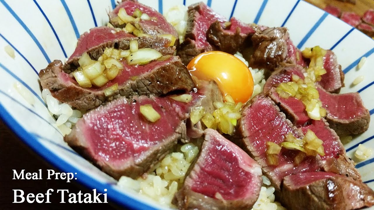 How to cook BEEF TATAKI in UNDER 10MINS!!! || Meal Prep 1 - YouTube