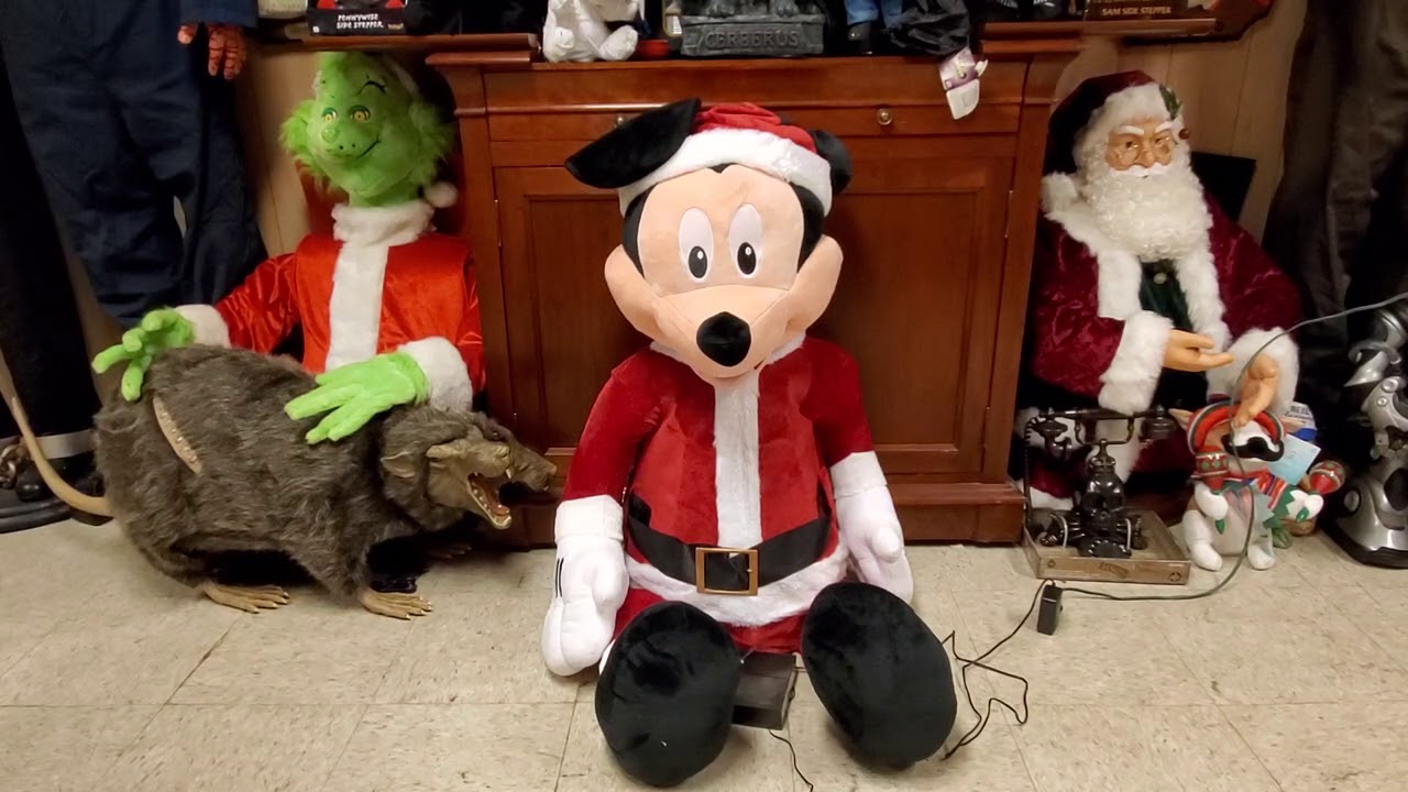 Gemmy Life Size Mickey Mouse Review - YouTube