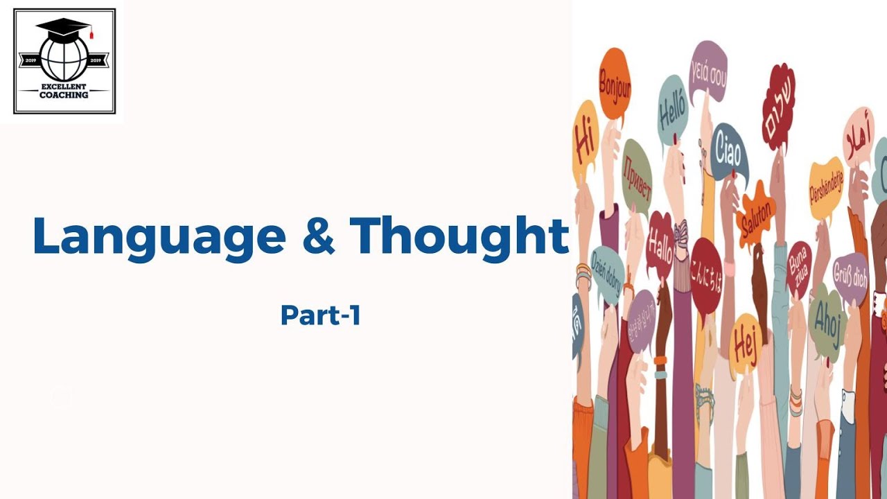 LANGUAGE AND THOUGHT PART -1 |CTET|DSSSB|ALL TETS|PSYCHOLOGY - YouTube