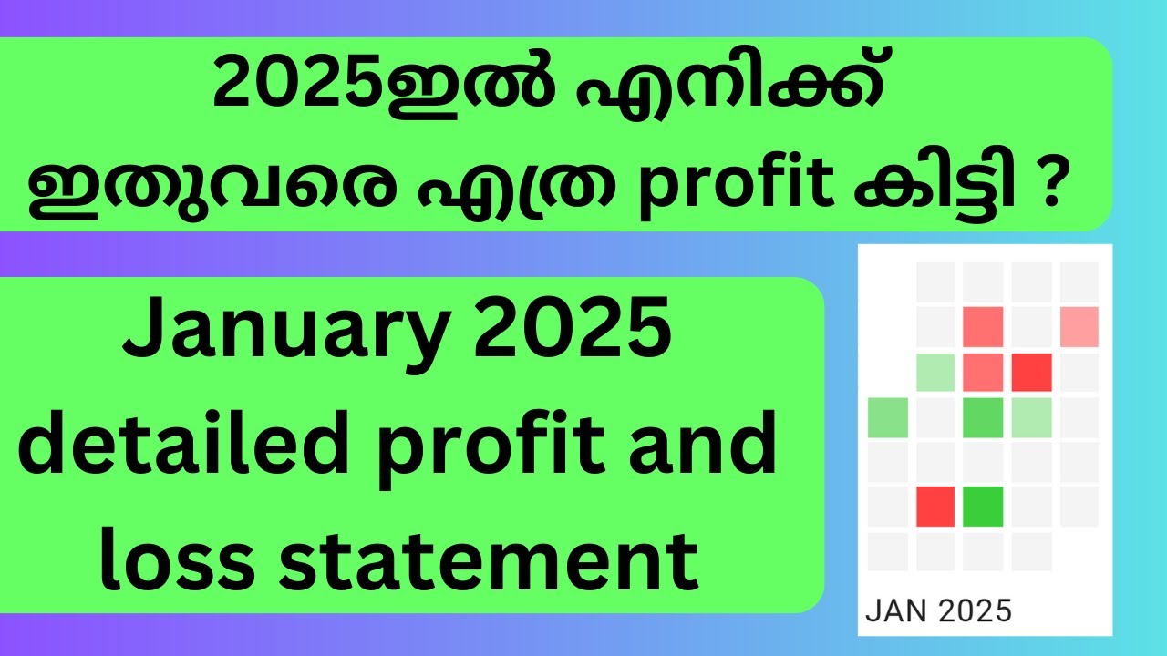January 2025 profit and loss statement - YouTube