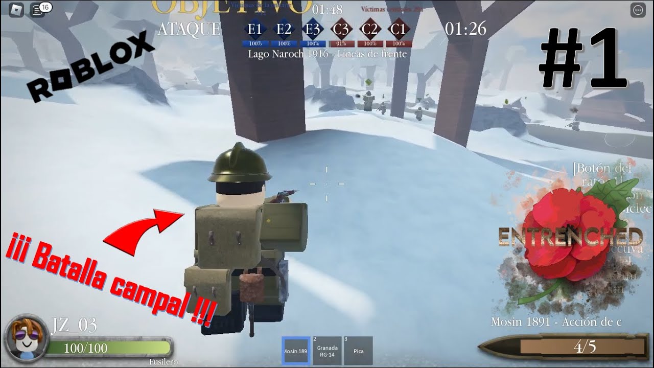 SOY UN SOLDADO DE LA PRIMERA GUERRA MUNDIAL | ENTRENCHED #1 | ROBLOX ...