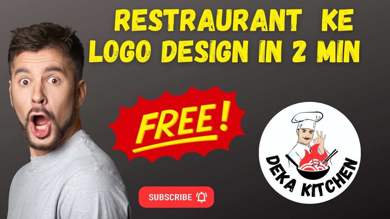 How to make free logo for Restaurant business - YouTube
