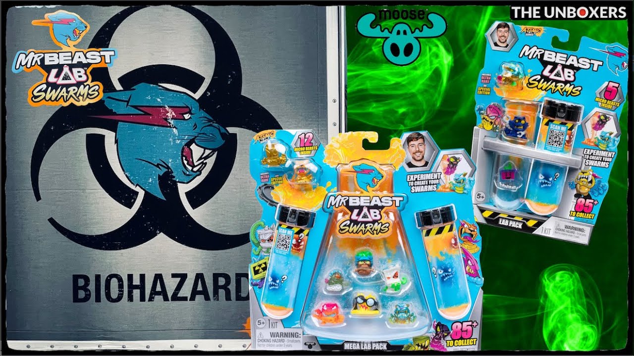 Mr. Beast Labs Swarms: Atomic Series Mini Figure Sets - YouTube