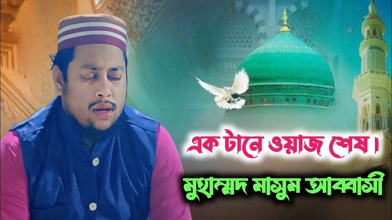 এক টানে ওয়াজ শেষ// মুহাম্মদ মাসুম আব্বাসী// Muhammad Masoom Abbasi//2025// - YouTube