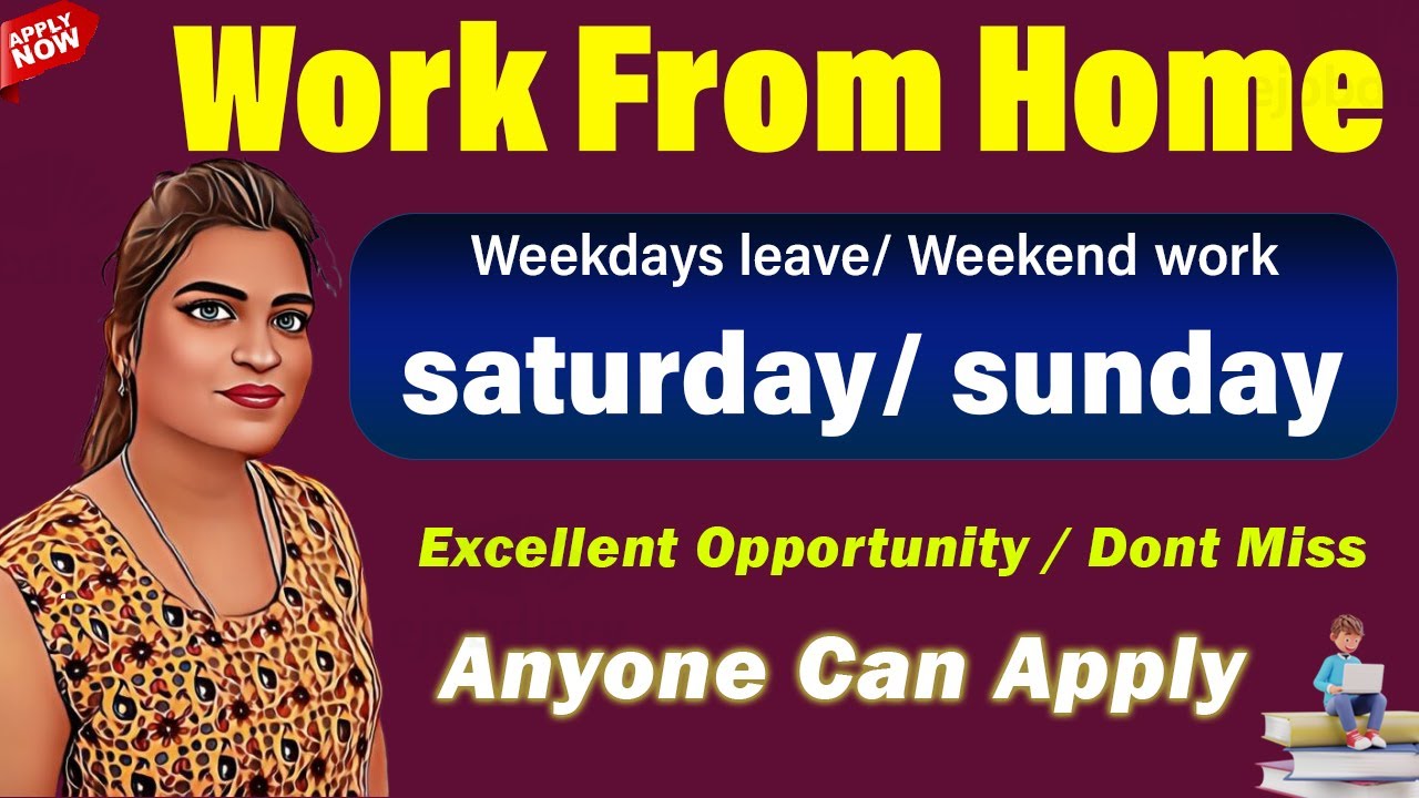 🔴 100% Free 😎 WORK FROM HOME 🔥Weekend Only Work | Part Time Job | Job ...