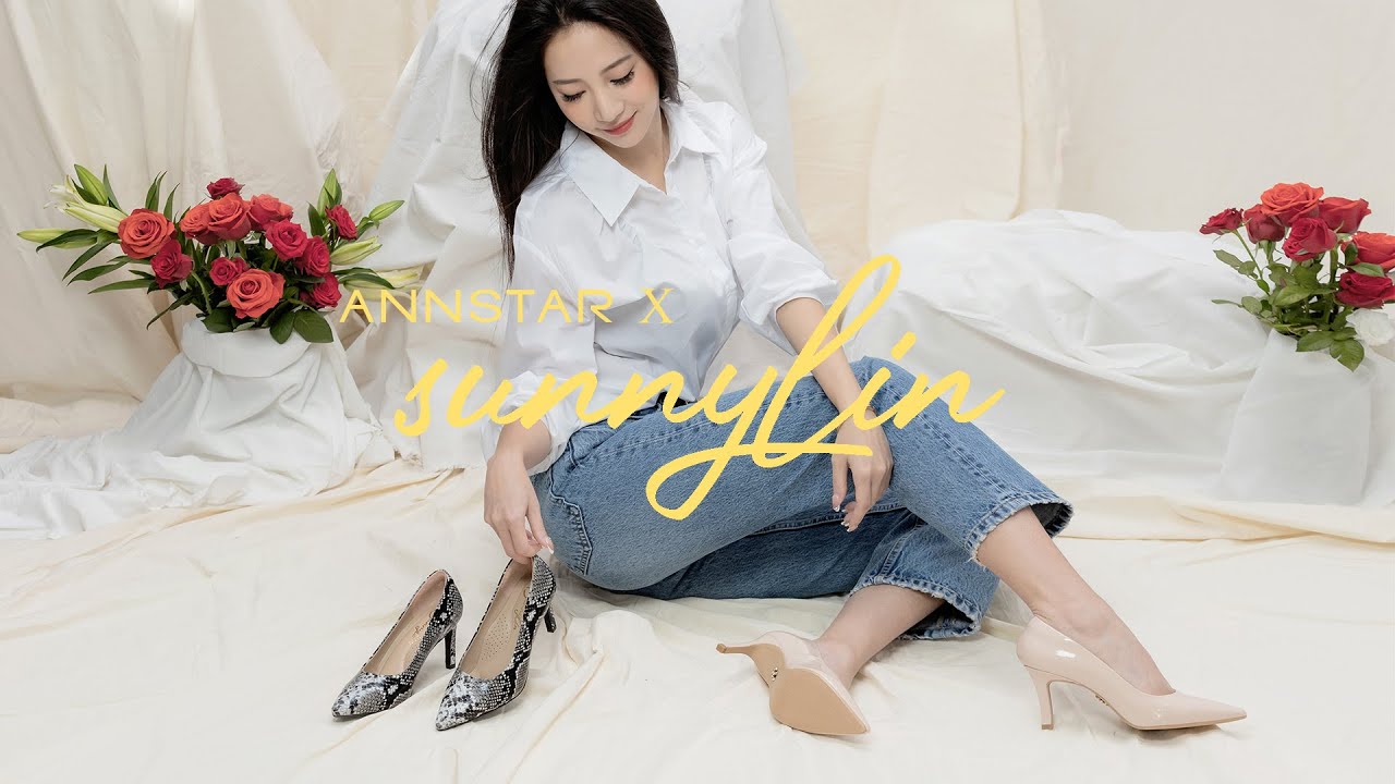 【SunnyLin】2021AW 性感尖頭小金蛇足弓墊高跟鞋 │ ANNSTAR - YouTube