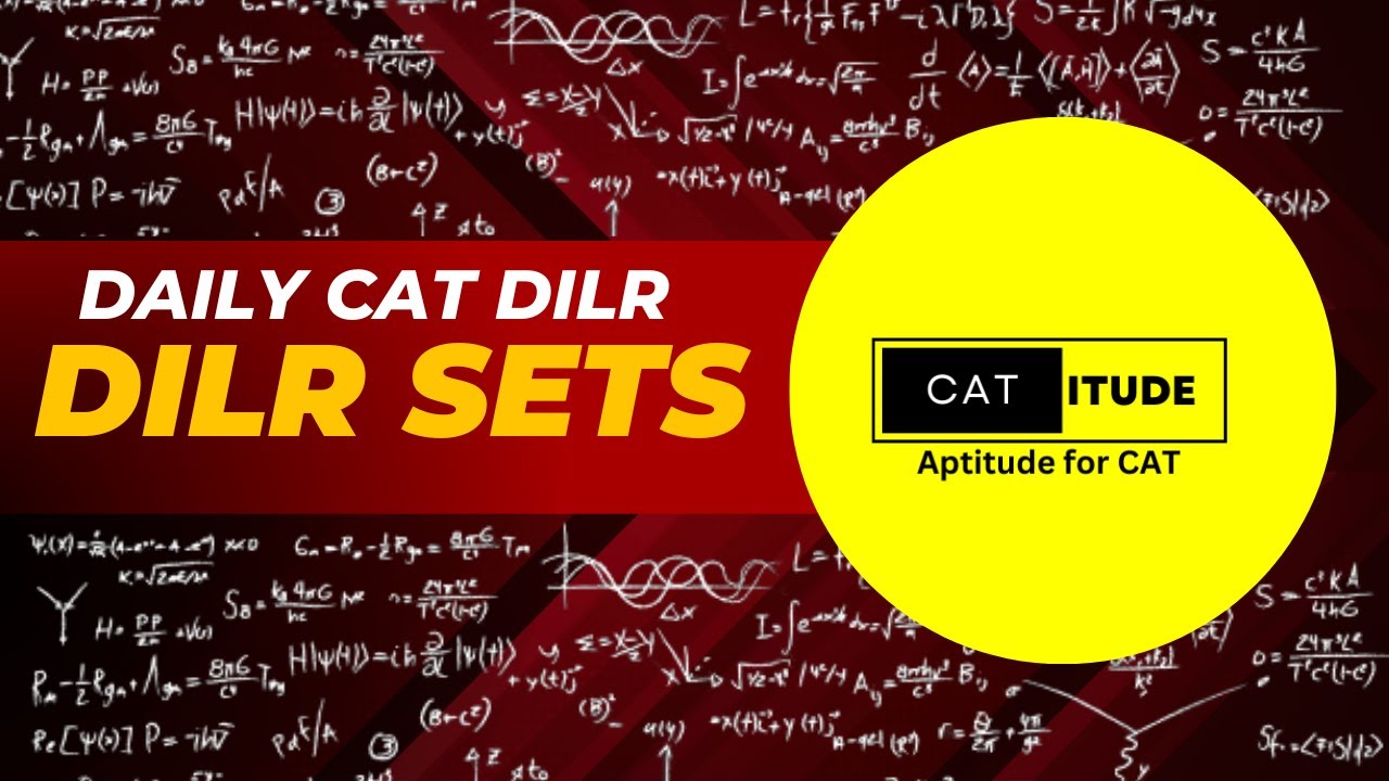 CAT dilr questions | CAT dilr Sets - YouTube