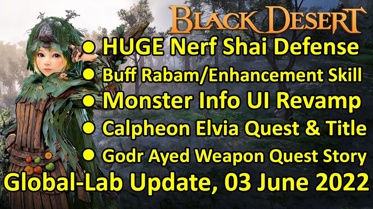 HUGE Nerf Shai Defense, Buff Rabam/Enhancement Skill (Black Desert ...