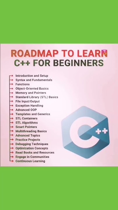 💓ROADMAP TO LEARN C++ FOR BEGINNERS. #shorts #trending #short #cpp #coding #code #youtubeshorts ...