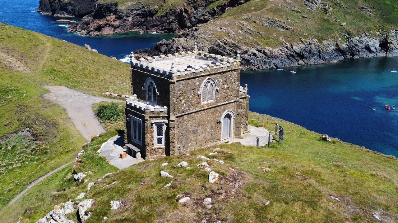 Doyden Castle, Port Quin, Cornwall - DJI Mini 2 Drone - YouTube