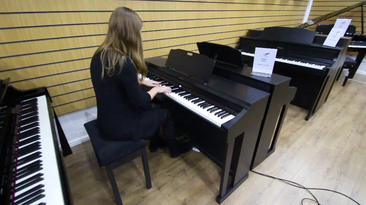 Roland HP504 By Sherwood Phoenix Pianos - YouTube