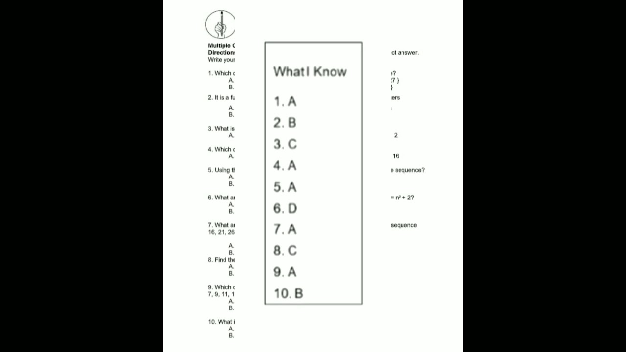 Grade 10 Mathematics Quarter 1 Module 1 ANSWER KEY YouTube grade-10-mathematics-quarter-1-module-1-answer-key-youtube