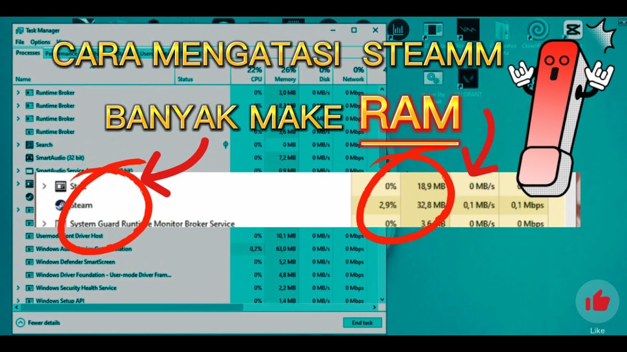 " Steamlite 2023 : Cara mengatasi Steam yang banyak make RAM. TERUPDATE ...