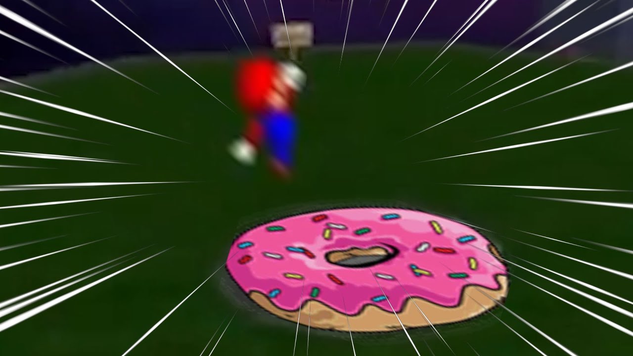 Mario player jumps into a donut 500 times. - YouTube