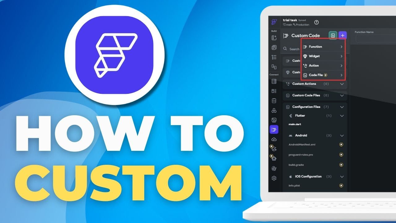 How To Add Custom Code In Flutterflow Easy & Fast - YouTube