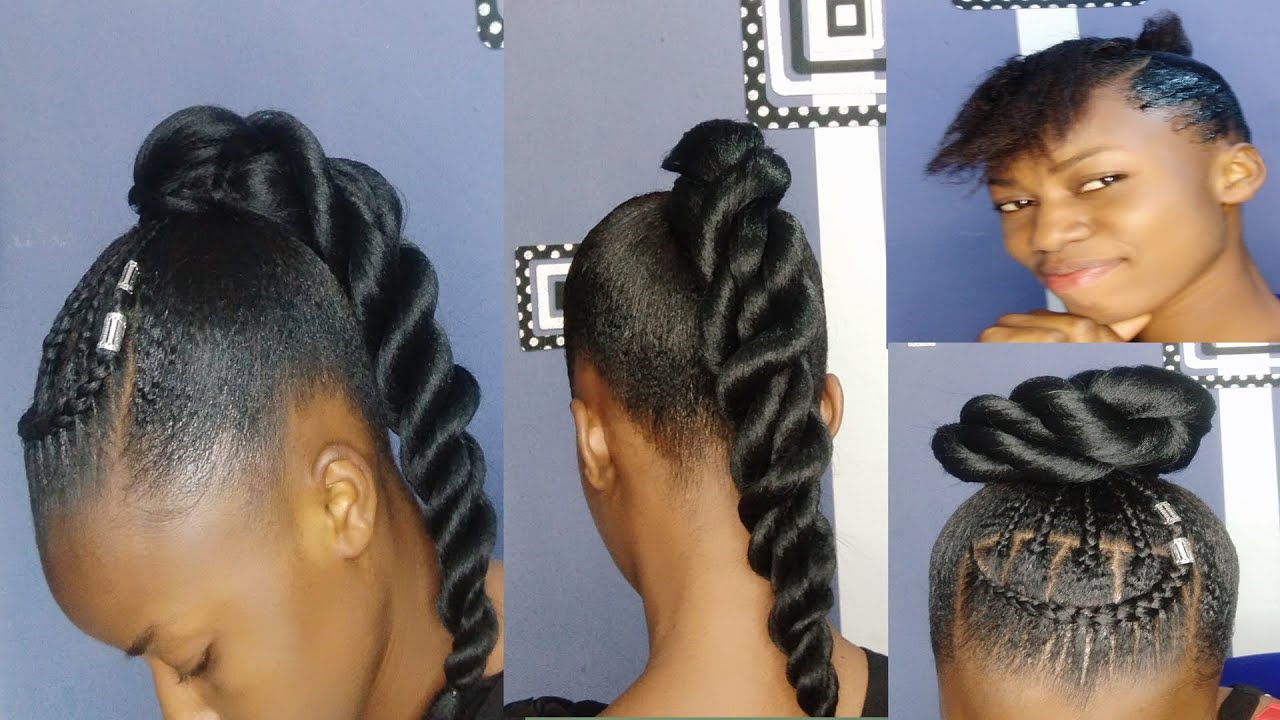 How To Do Updo With Extension/Black Gel, Not Your Regular Style ...