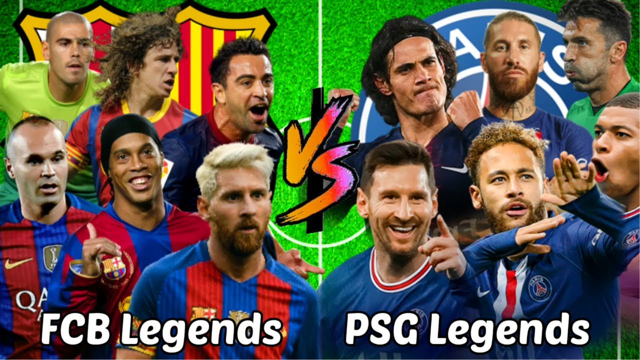 FCB Legends vs PSG Legends💪(FC Barcelona vs Paris Saint-Germain) - YouTube