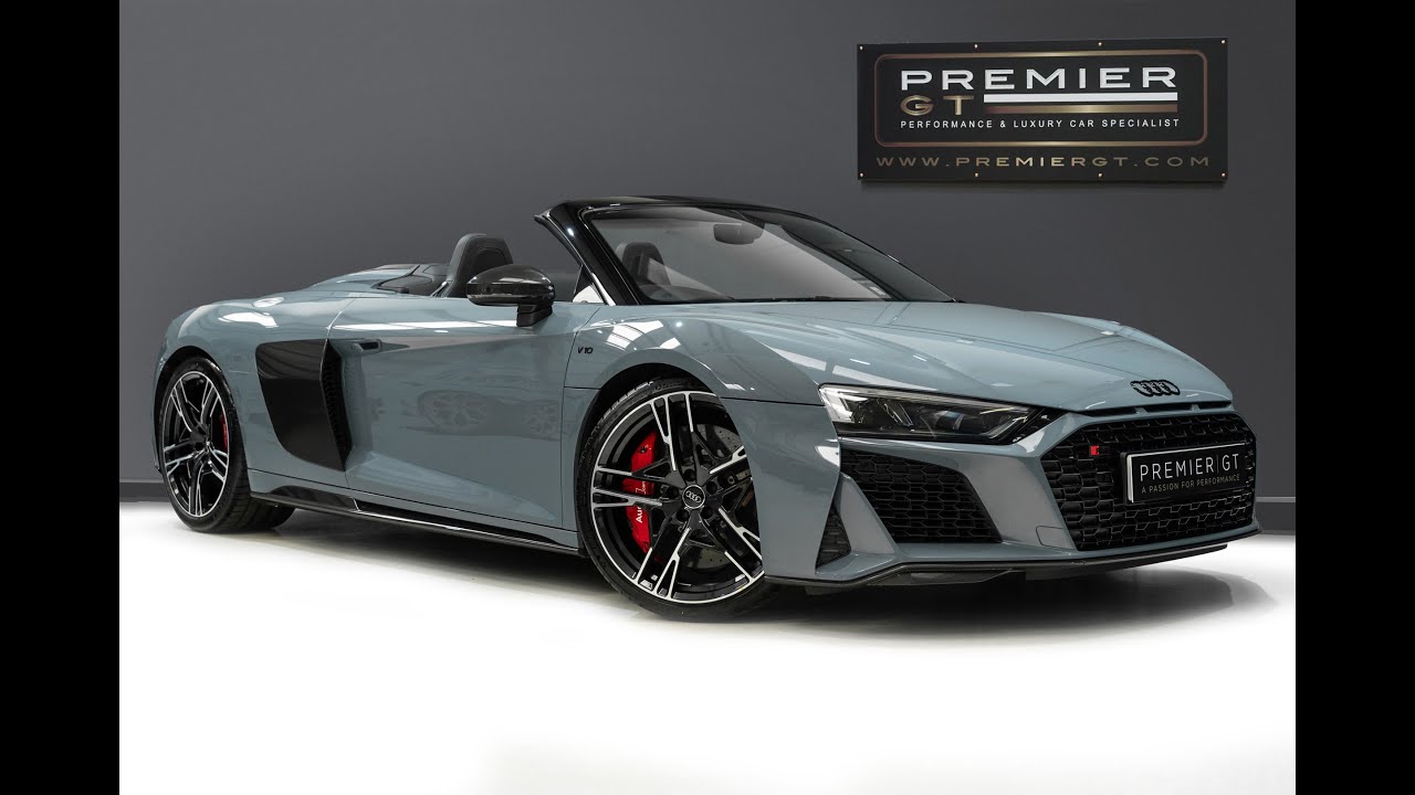 Audi | R8 V10 Carbon Black Spyder | Kemora Grey | 2020 - YouTube