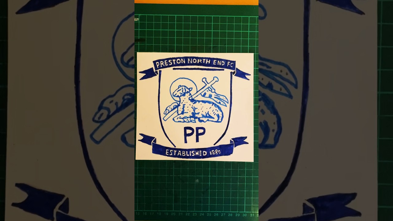 Drawing the Preston North End badge #art #creative #design #drawing # ...