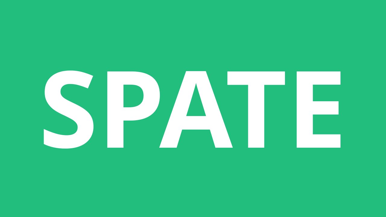 How To Pronounce Spate - Pronunciation Academy - YouTube