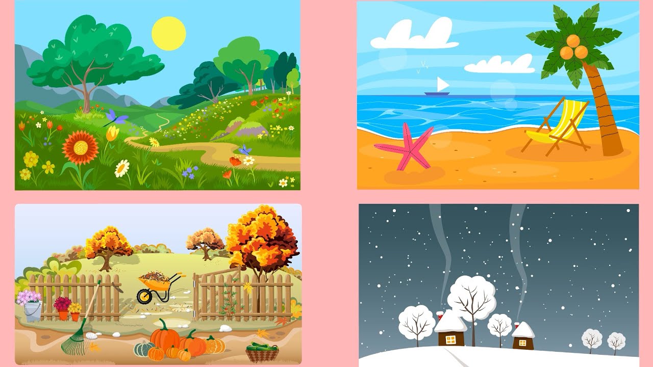 Mevsimleri Öğreniyoruz | Okul Öncesi Eğitim Videoları #mevsimler - YouTube