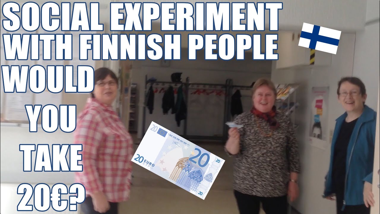 SOCIAL EXPERIMENT WITH FINNISH PEOPLE - KAUHAVAN LUKIO - YouTube
