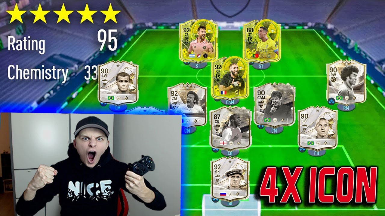 EA FC 24 (FIFA 24): NEUER REKORD 4x ICONS in FULL ICON 123 Rated Fut ...