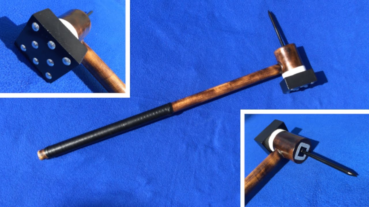 How To Make A Wooden Warhammer - YouTube