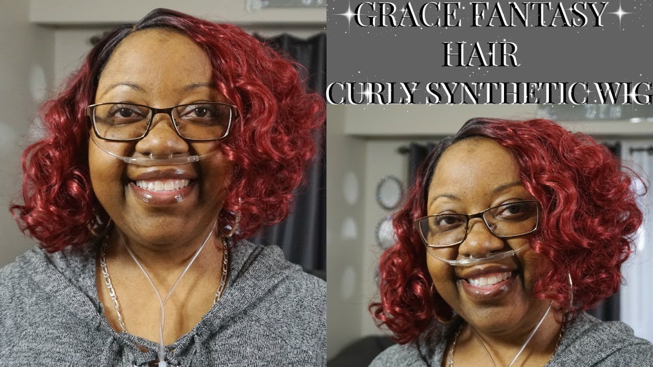 SHES A BADDIE GRACE FANTASY HAIR COMPANY CURLY BOB SYNTHETIC WIG REVIEW ...