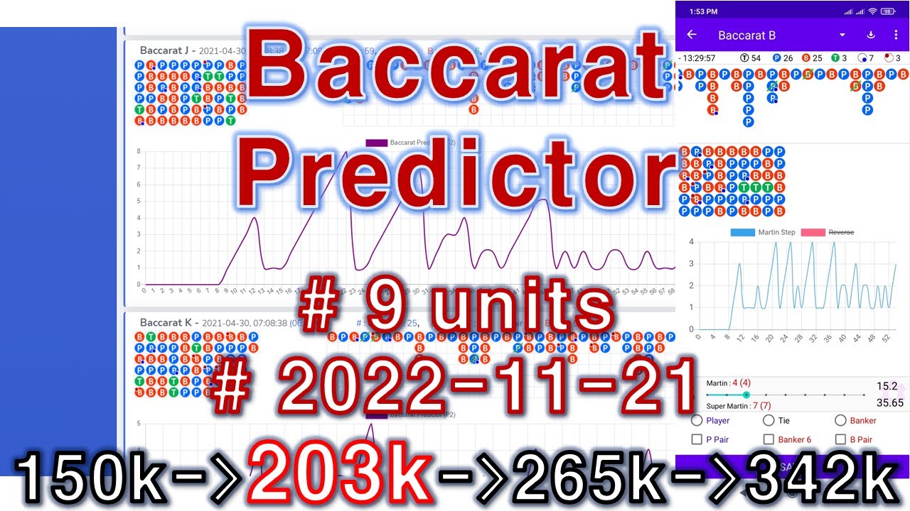 How to use the Baccarat Predictor App : 2022-11-21 - YouTube