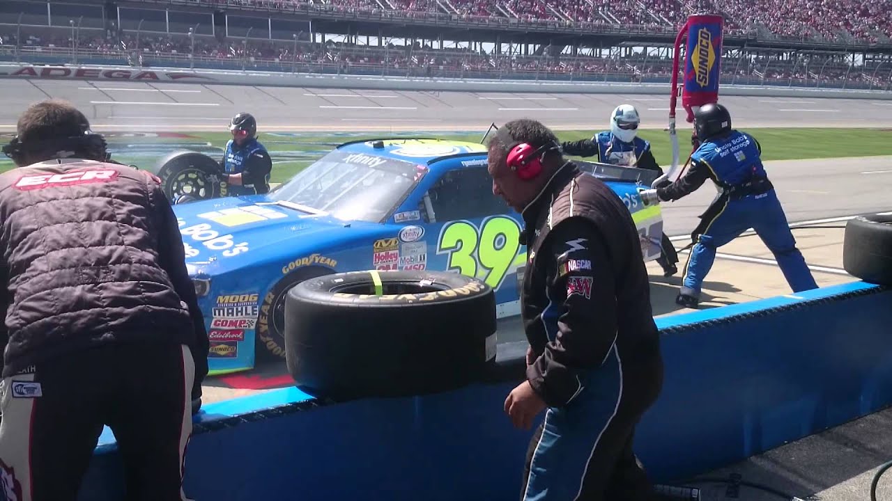 Ryan Sieg Racing - Talladega Superspeedway May2, 2015 pit stop #1 - YouTube