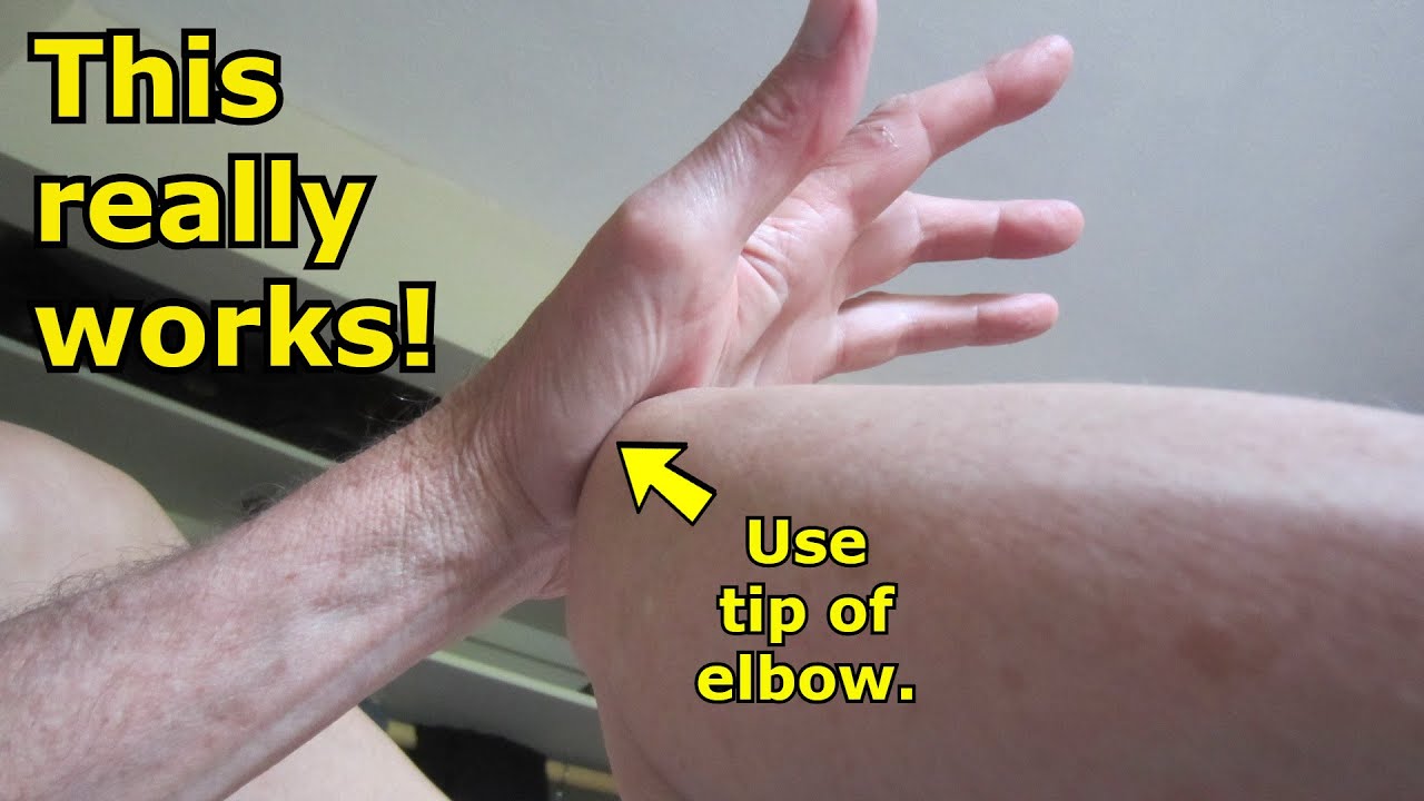 Use Tip of Elbow to Massage Hand and Wrist! - YouTube