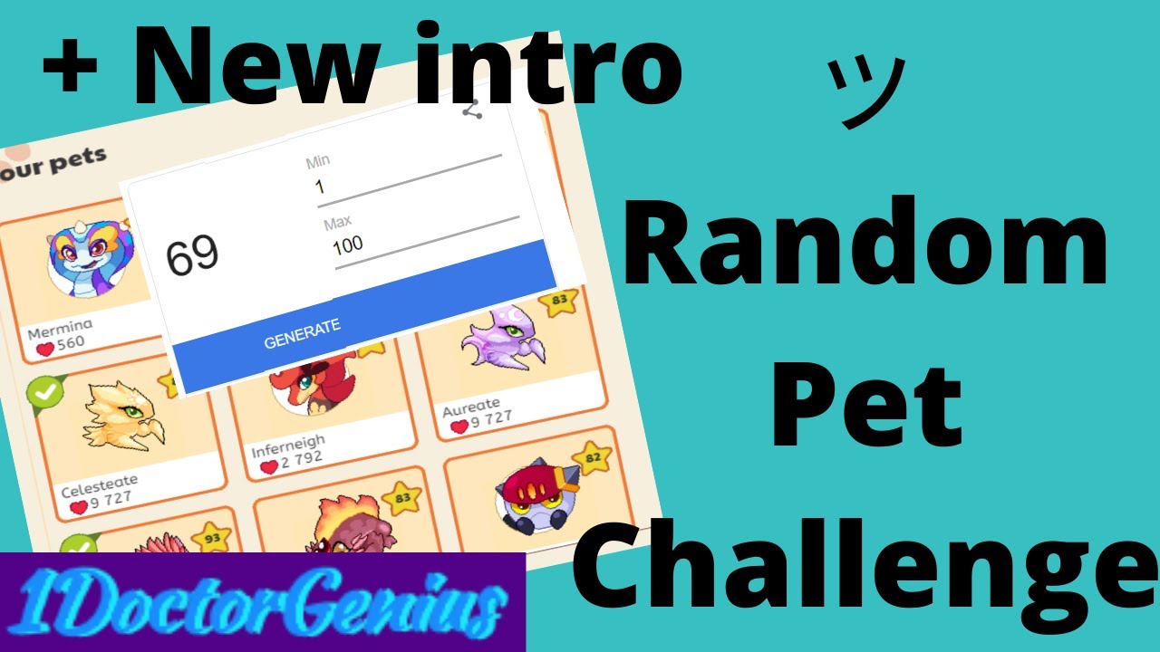 Prodigy Math Game | RANDOM PET Challenge OMG | Super Hard | w ...