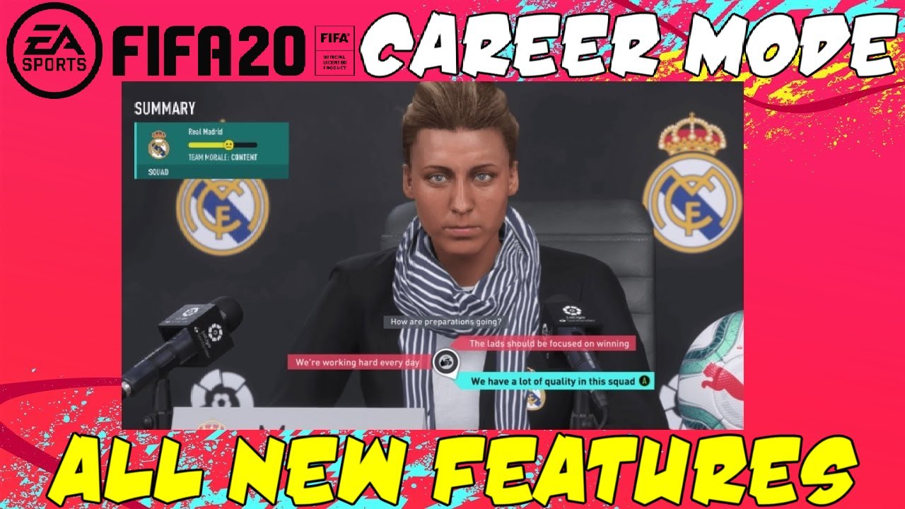All New Career Mode Features | FIFA 20 | Manager Customization, Press ...
