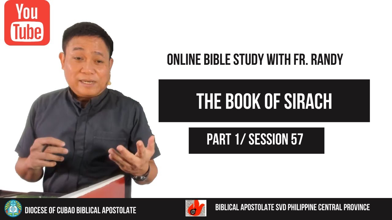 The Book of Sirach (Ecclesiasticus), Part 1/4 - YouTube