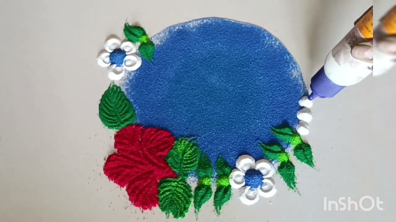 hartalika special rangoli | ganesh chaturthi rangoli | simple rangoli ...